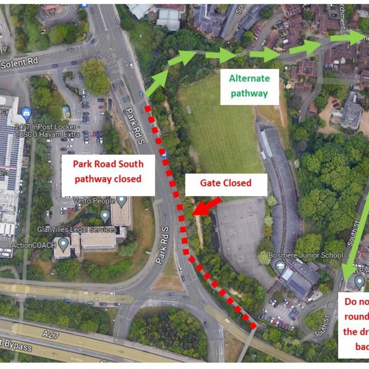 Bosmere Junior School - IMPORTANT - Access to School During Planned ...